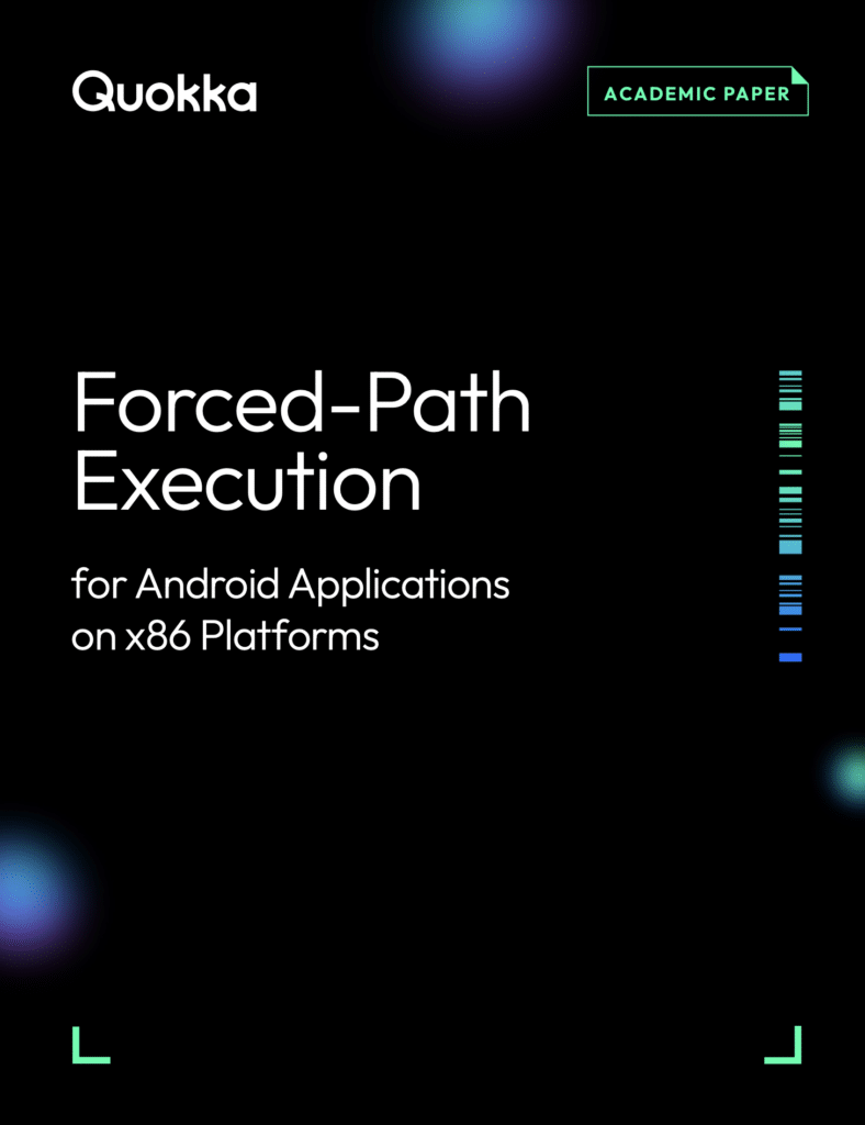 Forced-Path Execution for Android Applications on x86 Platforms | Quokka